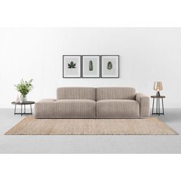Big-Sofa Trendmanufaktur "Braga, mit hochwertigem Kaltschaum, Megasofa, in Cord erh&auml;ltlich", beige, B:277cm H:72cm T:107cm, 88% Polyester, 12% Polyacrl, Sofas, Big-Sofa, modernes Big-Sofa, Couch mit hohem Sitzkomfort, 277/72/107 cm (B/H/T)