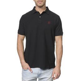 Poloshirt INDICODE "INWadim", Herren, Gr. M, schwarz, Single Jersey, Obermaterial: 100% Baumwolle, unifarben, regular fit, Shirts Poloshirt