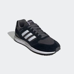 Sneaker adidas Sportswear "RUN 80S", Herren, Gr. 42, schwarz-wei&szlig; (core schwarz, cloud wei&szlig;, grau six), Leder, Synthetik, Textil, Schuhe Sneaker