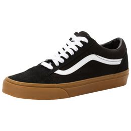 Sneaker Vans "Old Skool", Herren, Gr. 38,5, schwarz (schwarz, gum), Leder, Textil, Schuhe Sneaker
