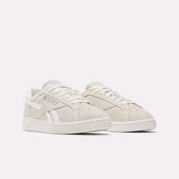 Sneaker Reebok CLASSIC "CLUB C GROUNDS UK", Damen, Gr. 42, beige (vintagechalk, chalk, sand), Leder, Synthetik, Schuhe Sneaker