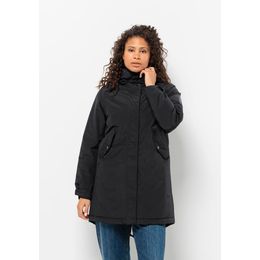 Parka Jack Wolfskin "TALFORST PARKA W", Damen, Gr. S (36), schwarz, Obermaterial: 54% Cotton organic, 46% Polyamid. Futter: 100% Polyester. F&uuml;llung: 100% Polyester, Jacken Parka