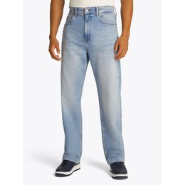 Regular-fit-Jeans Tommy Jeans "Otis Regular Straight", Herren, Gr. 34, L&auml;nge 34, blau (denim light), Denim/Jeans, Obermaterial: 81% Baumwolle, 18% Lyocell, 1% Elasthan, regular fit lang, Jeans Regular-fit-Jeans, Gerade geschnittene Jeans, regul&auml;rer Leibh&ouml;he
