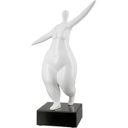 Dekofigur CASABLANCA BY GILDE "Skulptur Lady", wei&szlig;, B:28cm H:37cm T:14cm, Kunstharz, Dekofiguren, Dekofigur