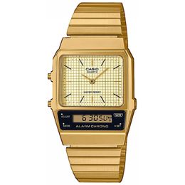 Chronograph CASIO VINTAGE, gold (goldfarben, champagnerfarben), Armbanduhren, Damen, Chronograph, Quarzuhr, Armbanduhr, Damenuhr,Herrenuhr,Digitaluhr,Edelstahlarmband