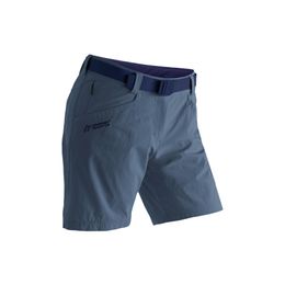 Funktionsshorts Maier Sports "Lulaka Shorts", Damen, Gr. 38, Normalgr&ouml;&szlig;en, blau (jeansblau), 90% Polyamid, 10% Elasthan, Hosen Funktionsshorts, Damen Shorts, kurze Wanderhose, Outdoorhose mit 4 Taschen, Regular Fit