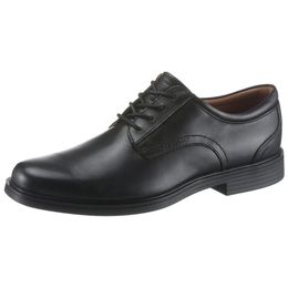 Schn&uuml;rschuh Clarks "Aldric Lace", Herren, Gr. 45, schwarz, Leder, Schuhe Schn&uuml;rschuh, mit weicher Lederinnensohle, Freizeitschuh, Halbschuh, Schn&uuml;rschuh