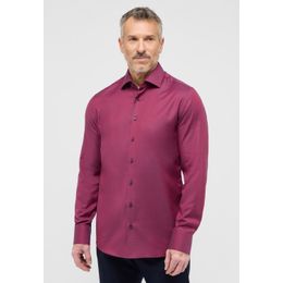 Langarmhemd Eterna "SLIM FIT", Damen, Gr. 43, Normalgr&ouml;&szlig;en, rot (dunkelrot), 100% Baumwolle, schmal, Manschette, Hemden Langarmhemd, NON IRON (b&uuml;gelfrei)