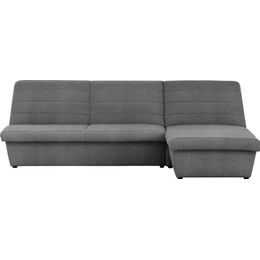 Ecksofa "LOOKS VIII L-Form", grau (steel), B:274cm H:92cm T:168cm, 100% Polyester, LOOKS by Wolfgang Joop, Sofas, Ecksofa, Quersteppung, ohne Armlehnen, in zwei verschiedenen Gr&ouml;&szlig;en