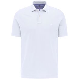 Poloshirt Fynch-Hatton, Herren, Gr. XXL (60/62), wei&szlig;, Jersey, Obermaterial: 100% Baumwolle, unifarben, normal, ohne Ausschnitt, Shirts Poloshirt, normale Passform, mit 2-Knopf-Polokragen, aus Baumwolle