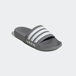 Badesandale adidas Sportswear "SHOWER ADILETTE", Gr. 42, grau (grau three, ftwr wei&szlig;, grau three), Synthetik, Schuhe Badesandale, Badelatschen