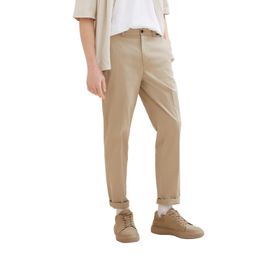 Chinohose Tom Tailor Denim, Herren, Gr. 29, L&auml;nge 34, beige (mink beige), Stoff, Obermaterial: 97% Baumwolle, 3% Elasthan. Futter: 97% Baumwolle, 3% Elasthan, unifarben, normal, Hosen Chinohose, mit Stretch-Anteil