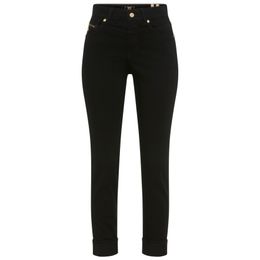 Slim-fit-Jeans MAC "RICH SLIM", Damen, Gr. 48, L&auml;nge 30, schwarz, schwarz d999, Denim/Jeans, Obermaterial: 71% Baumwolle, 16% Polyester, 11% Modal, 2% Elasthan, unifarben, slim fit lang, Jeans Slim-fit-Jeans, mit Stretch
