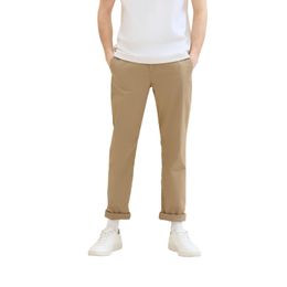 Chinohose Tom Tailor, Herren, Gr. 31, L&auml;nge 34, beige (chinchilla), Obermaterial: 75% Baumwolle, 25% Polyester. Futter: 100% Baumwolle, unifarben, regular fit kn&ouml;chellang, Hosen Chinohose, mit Tech Material