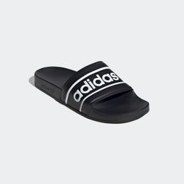 Badesandale adidas originals "ADILETTE", Herren, Gr. 37, schwarz-wei&szlig; (core schwarz, core schwarz, cloud wei&szlig;), Synthetik, Schuhe Badesandale, Badelatschen