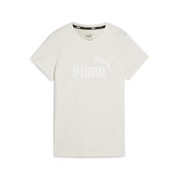 T-Shirt Puma "ESS LOGO TEE (S)", Damen, Gr. XL, grau (vapor gray), Jersey, Obermaterial: 100% Baumwolle, unifarben, regular fit normal, Rundhals, Shirts T-Shirt, klassischer Schnitt, Rundhalsausschnitt, Kurzarmdesign, Regular Fit