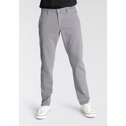 Chinohose MAC "Driver", Herren, Gr. 40 (41), L&auml;nge 30, silber (silbergrau), Web, Obermaterial: 89% Baumwolle, 8% Polyester, 3% Elasthan, unifarben, figurumspielend kn&ouml;chellang, Hosen Chinohose, mit Stretch