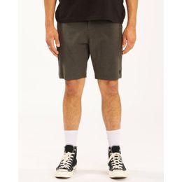 2-in-1-Shorts Billabong "Crossfire Mid", Damen, Gr. 32(M), grau (asphalt), Obermaterial:64% Microfaser, 22% Walkfrottier, 8% Elasthan, 6% Polyamid;, Hosen 2-in-1-Shorts