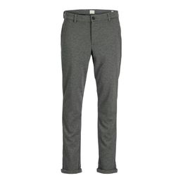 Jack & Jones Chinohose JACK & JONES "JPRCCMARCO JJADRIAN CHINO PANT NOOS", Herren, Gr. 31, L&auml;nge 34, grau (dunkelgrau), Web, Obermaterial: 78% Polyester, 20% Viskose, 2% Elasthan, unifarben, slim fit normal, Hosen Chinohose
