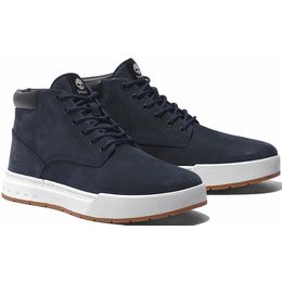 Schn&uuml;rboots Timberland "MAPLE GROVEMID LACE UP SNEAKER", Herren, Gr. 40, blau (navy), Leder, Schuhe Schn&uuml;rboots, Winterschuhe, Sneakerboots, Winterboots