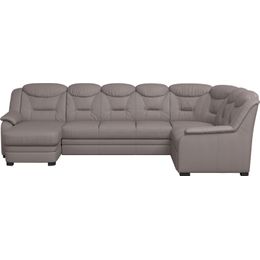 Wohnlandschaft COTTA "Marcus U-Form", beige (sand), B:330cm H:99cm T:211cm, 64% Polyurethan, 25% Polyester, 11% Baumwolle, Sofas, Wohnlandschaft, wahlweise mit Bettfunktion & Stauraum