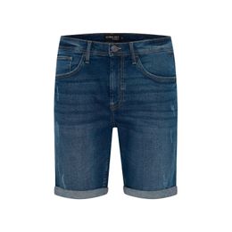 Jeansshorts 11 Project "Jeansshorts PRVetle", Herren, Gr. S, N-Gr, blau (denim middle blau), Obermaterial: 98% Baumwolle CO. 2% Elasthan EL., Jeans Jeansshorts
