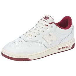 Sneaker New Balance "BB80", Herren, Gr. 40, wei&szlig;, sea salt, rot, Leder, Textil, mehrfarbig, Schuhe Sneaker, von dem New Balance 550 inspiriert