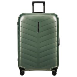 Hartschalen-Trolley Samsonite "ATTRIX, verschiedene Gr&ouml;&szlig;en und Farben", Damen, Gr. B/H/T: 51cm x 75cm x 30cm 97 l, gr&uuml;n (basil gr&uuml;n), Polypropylen, Strukturmuster, Koffer Hartschalen-Trolley, Hartschalen-Koffer Reisegep&auml;ck TSA-Schloss Volumenerweiterung bei S