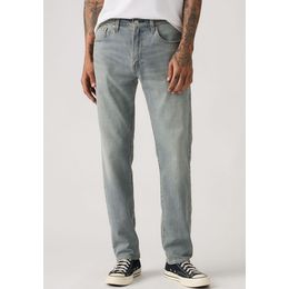 Levi's Tapered-fit-Jeans LEVI'S "502 TAPER", Herren, Gr. 34, L&auml;nge 32, blau (silent echo), Denim/Jeans, Obermaterial: 99% Baumwolle, 1% Elasthan, Basic, loose fit kn&ouml;chellang, Jeans Tapered-fit-Jeans, in elegantem, modernem Stil