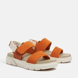Sandale Timberland "GREYFIELD SANDAL BACKSTRAP SANDAL", Damen, Gr. 40, md org suede, Leder, Schuhe Sandale