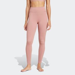 Trainingstights adidas Performance "ALL ME ESSENTIALS FULL-LENGTH LEGGINGS", Damen, Gr. XXL, N-Gr, rosa (warm clay, normal, gr.), Obermaterial: 85% Polyester, 15% Elasthan, Hosen Trainingstights