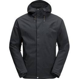 Trekkingjacke Jack Wolfskin "KAMMWEG 2L JKT M", Herren, Gr. M (50), grau (phantom), Obermaterial: 100% Polyester. Futter: 100% Polyester. Futter 2: 86% Polyamid, 14% sonstige Fasern, Jacken Trekkingjacke