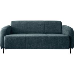 3-Sitzer Home Affaire "Marone", blau (ocean), B:185cm H:76cm T:90cm, 100% Polyester, Sofas, 3-Sitzer
