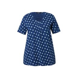 Ulla Popken T-Shirt Damen Gr&ouml;&szlig;e L/XL hellblau / dunkelblau