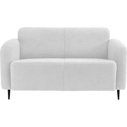 2-Sitzer Home Affaire "Marone", wei&szlig;, B:140cm H:76cm T:90cm, Struktur fein 100% Polyester;Luxus-Microfaser weich 100% Polyester, Sofas, 2-Sitzer