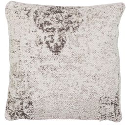 Dekokissen Kayoom "Nostalgia Pillow", grau (anthrazit), B:45cm L:45cm, Baumwolle, Polyester, Dekokissen_Sitzkissen_Kissenh&uuml;llen, Dekokissen