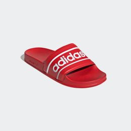 Badesandale adidas originals "ADILETTE", Herren, Gr. 48,5, rot (rot, rot, cloud wei&szlig;), Synthetik, Schuhe Badesandale, Badelatschen