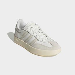 Sneaker adidas Sportswear "BARREDA", Damen, Gr. 40, core wei&szlig;, aluminium, wonder wei&szlig;, Leder, Synthetik, Schuhe Sneaker, inspiriert vom Design des adidas handball spezial