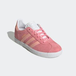 Sneaker adidas originals "GAZELLE", M&auml;dchen, Gr. 36, wei&szlig; (semi pink spark, glow pink, cloud wei&szlig;), Leder, Synthetik, Schuhe Sneaker, f&uuml;r Kinder und Jugendliche