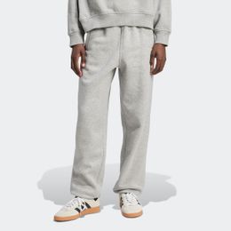 Sporthose adidas originals "ESS JOGGERS", Damen, Gr. XS, N-Gr, grau (medium grau heather), Obermaterial: 80% Baumwolle, 20% Polyester, Hosen Sporthose