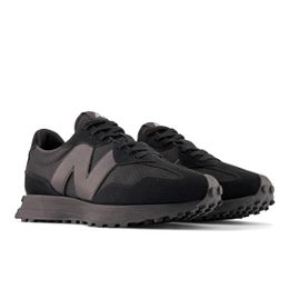 Sneaker New Balance "MS327", Herren, Gr. 45,5, schwarz (schwarz, schwarz), Synthetik, Textil, Schuhe Sneaker