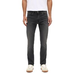 Skinny-fit-Jeans Mustang "Herren Style Frisco Skinny", Herren, Gr. 31, L&auml;nge 34, 983 schwarz, Denim/Jeans, 92% Baumwolle, 6% Elastomultiester, 2% Elasthan, unifarben, skinny fit, Jeans Skinny-fit-Jeans