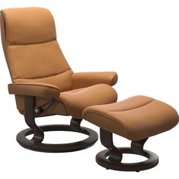 Relaxsessel stressless "View", braun (new caramel), B:78cm H:105cm T:78cm, Sessel, Relaxsessel, mit Classic Base, Gr&ouml;&szlig;e S,Gestell Wenge