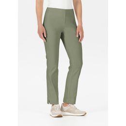 Stretch-Hose Stehmann "INA", Damen, Gr. 42, N-Gr, vetiver, Web, Obermaterial: 72% Viskose, 25% Polyamid, 3% Elasthan, figurbetont kn&ouml;chellang, Hosen Stretch-Hose, mit Stretch