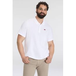 LEVI'S&reg; PLUS Poloshirt LEVI'S PLUS "BIG O.G. BATWING POLO", Herren, Gr. 3XL (68/70), wei&szlig;, Piqu&eacute;, Obermaterial: 100% Baumwolle, normal, ohne Ausschnitt, B&uuml;ndchen, Shirts Poloshirt