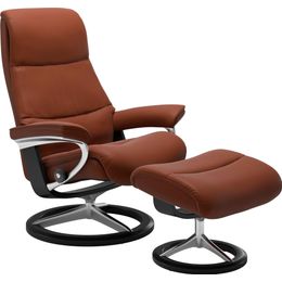 Relaxsessel stressless "View", braun (copper paloma), B:78cm H:108cm T:78cm, Leder BATICK: BATICK ist ein leicht korrigiertes, durchgef&auml;rbtes und genarbtes M&ouml;belleder, bei dem die meisten Unebenheiten und Spuren in der Regel entfernt wurden.;Leder PALOMA: PALOMA ist ein durchgef&auml;rbtes Semianilin-M&ouml;belleder mit nat&uuml;rlicher Narbung.;ROHLEDER Stoff Q2 FARON: Ein fester zuverl&auml;ssiger Boucl&eacute; mit einem 