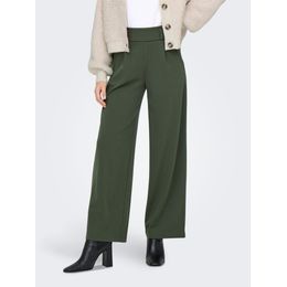 Jacqueline de Yong Jerseyhose JDY "JDYGEGGO NEW LONG PANT JRS NOOS", Damen, Gr. S (36), L&auml;nge 32, gr&uuml;n (kambaba detail:schwarz buttons), Jersey, Obermaterial: 95% Polyester, 5% Elasthan, unifarben, relaxed fit lang, Hosen Jerseyhose, Materialmix