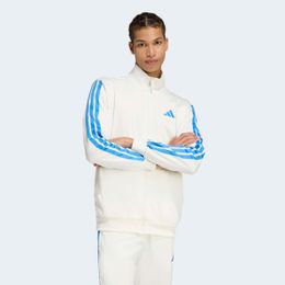 Trainingsjacke adidas Sportswear "DAYREADY TRACK", Herren, Gr. S, sanftes wei&szlig;, Obermaterial: 100% Polyester, Jacken Trainingsjacke