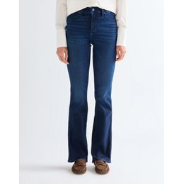Bootcut-Jeans Wrangler "WRA-W28B", Damen, Gr. 30, L&auml;nge 32, nightshade, Denim/Jeans, Obermaterial: 82% Baumwolle, 8% Lyocell, 8% Polyester, 2% Elasthan, bootcut fit lang, Jeans Bootcut-Jeans