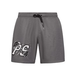 Plein Sport Badeshorts Herren Gr&ouml;&szlig;e 5XL grau / schwarz / wei&szlig;